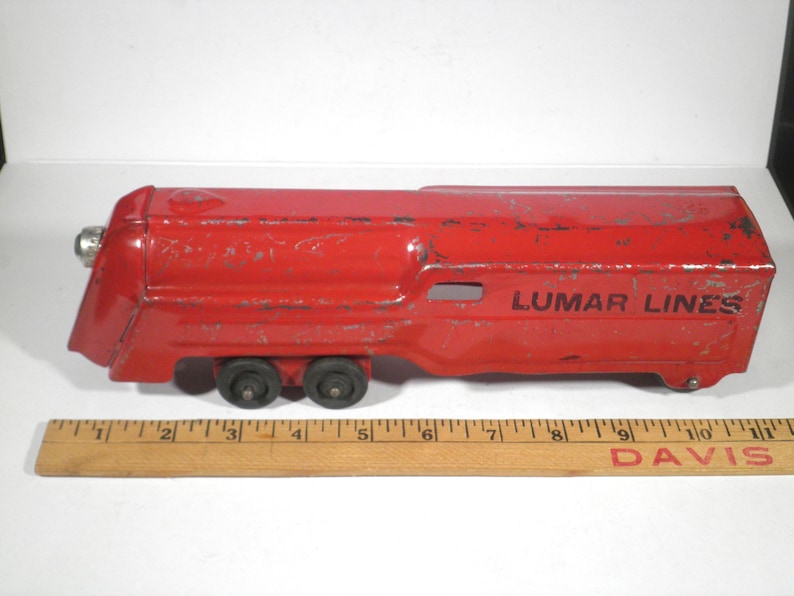 Marx - Lumar Lines Metal Red Locomotive Engine Train - Etsy