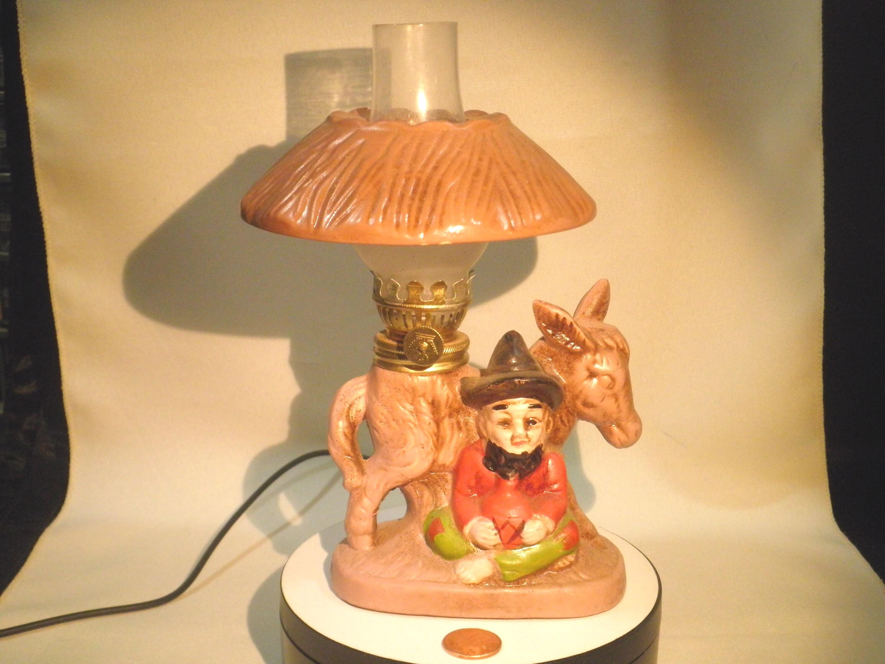 Vintage Mid-century Lugenes Miniature Hillbilly Oil Lamp - Etsy