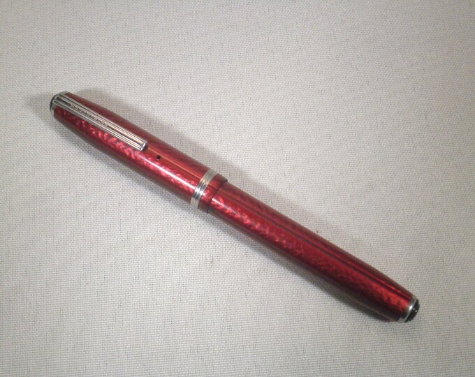 Vintage Esterbrook Red Marbled Fountain Pen - Etsy