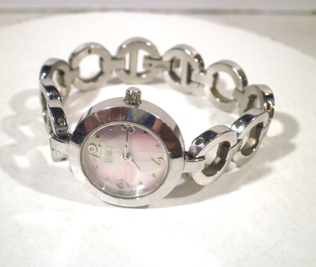 Vintage Women's Legacy Wrist Watch - Pink Dial Face - Riddles Jeweler ...