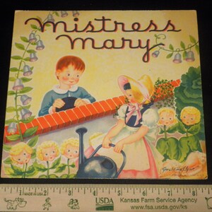 1930's Mistress Mary, Quite Contrary, Pop-up Book, by Geraldine Clyne ...
