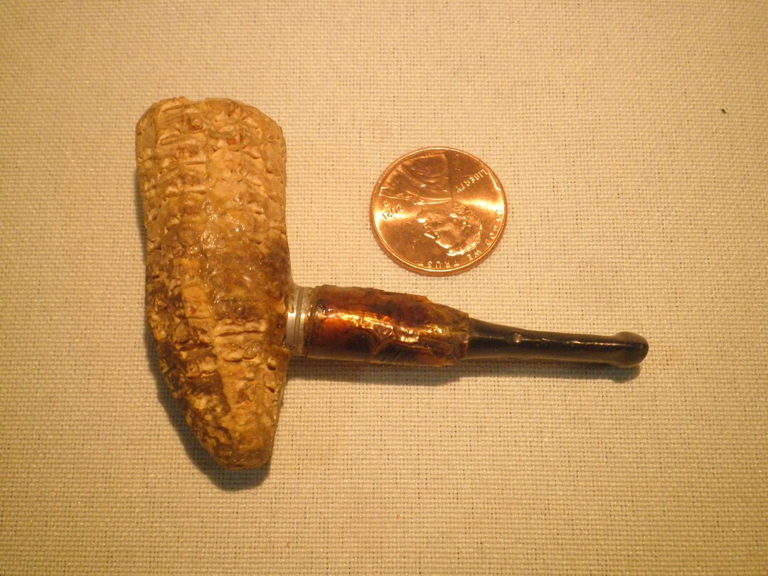 Vintage Folk Art Corn Cob Smoking Pipe - Etsy