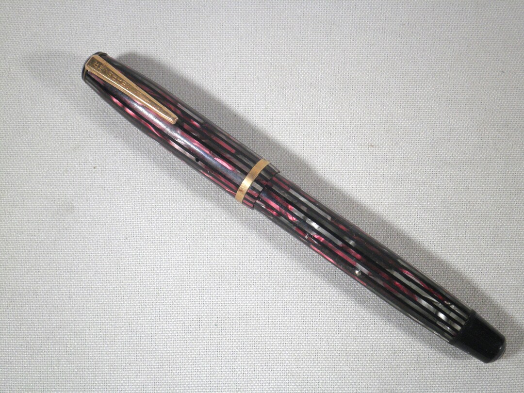 Wearever Pacemaker Red & Bronze Striated Fountain Pen - No Nib - Etsy