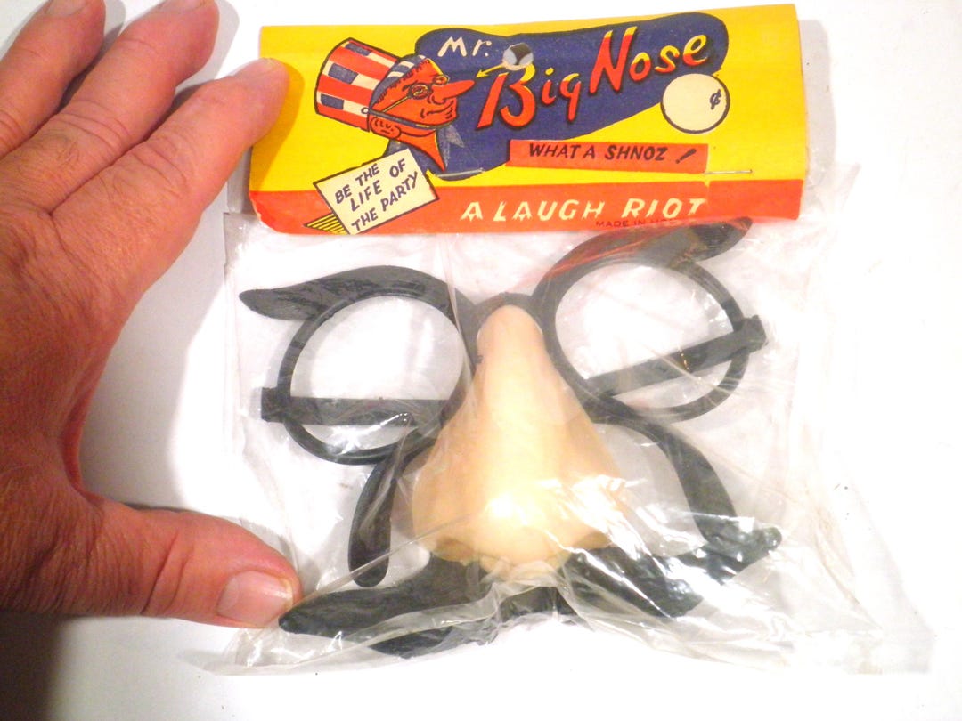 Vintage Toy Mr. Big Nose Funny Mask - Unopened - Etsy