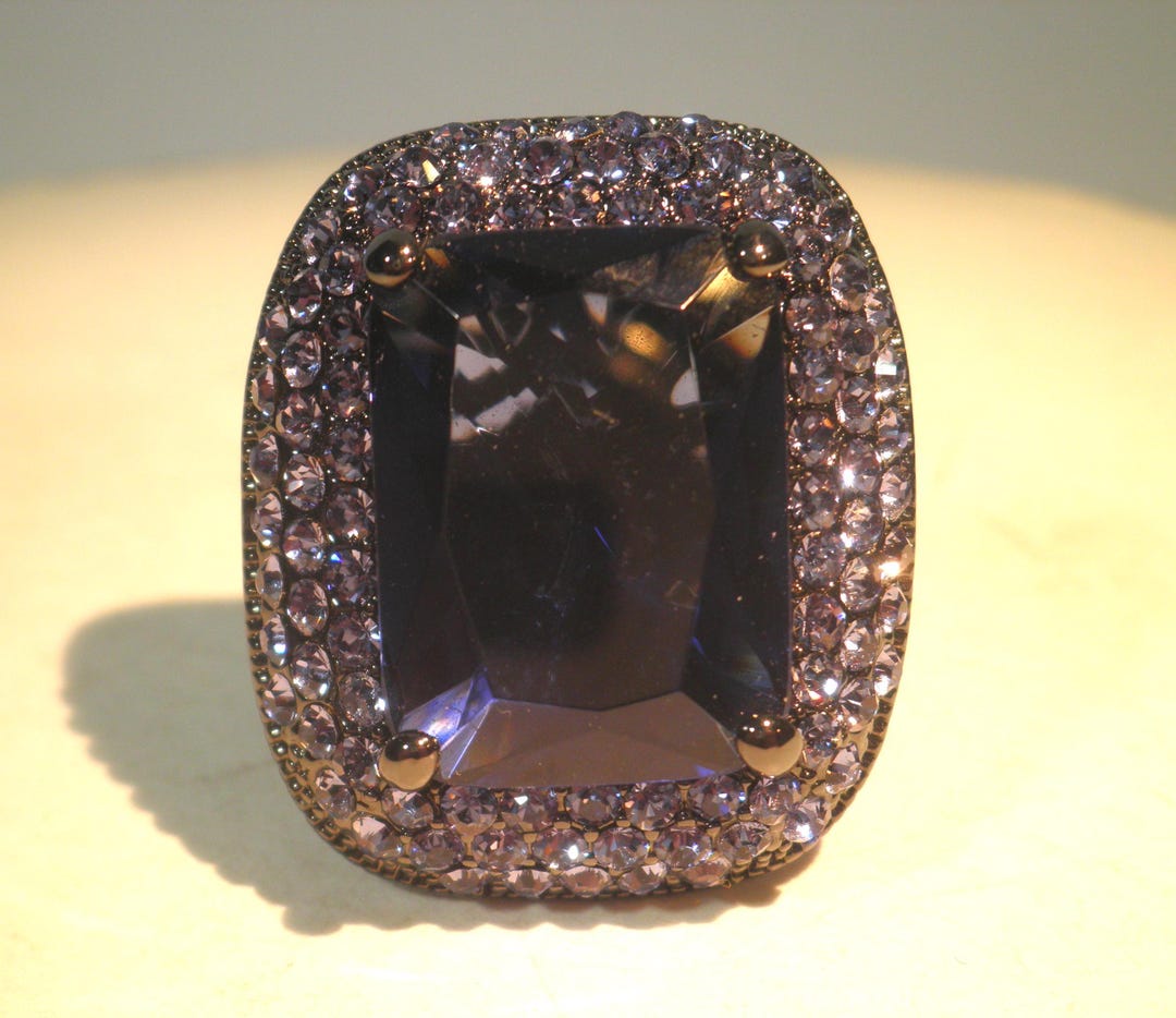 Vintage Joan Boyce JB Cocktail Statement Women's Ring Cobalt Blue ...