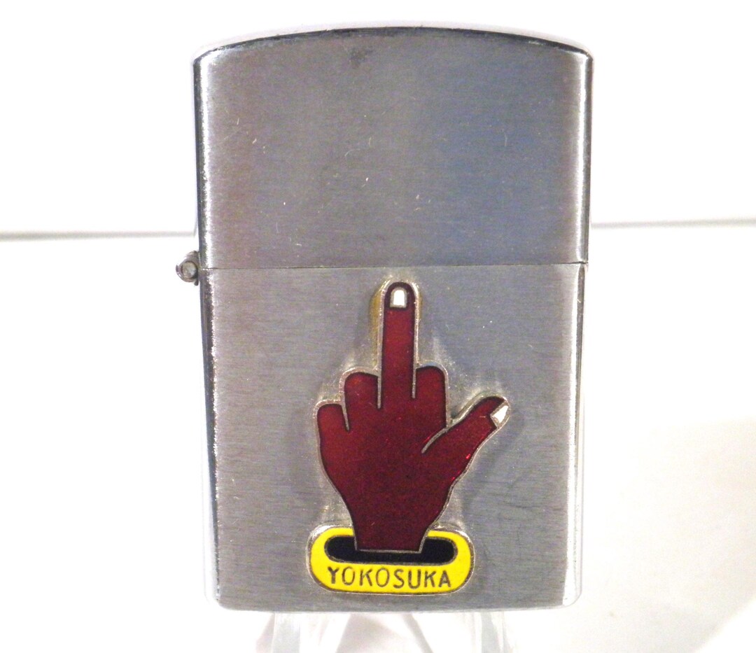Vintage Vietnam Era Rogers Line ZEUS Yokosuka Flip-top Lighter Showing ...