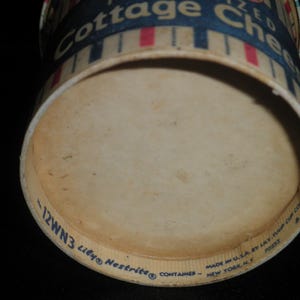 Vintage Meadow Gold Cottage Cheese Container With Tin Lid - Etsy