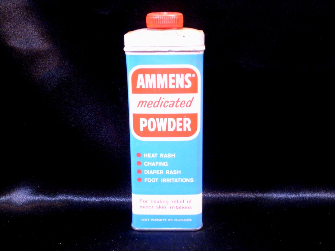 Ammens Vintage Medicated Powder Tin Full - Etsy