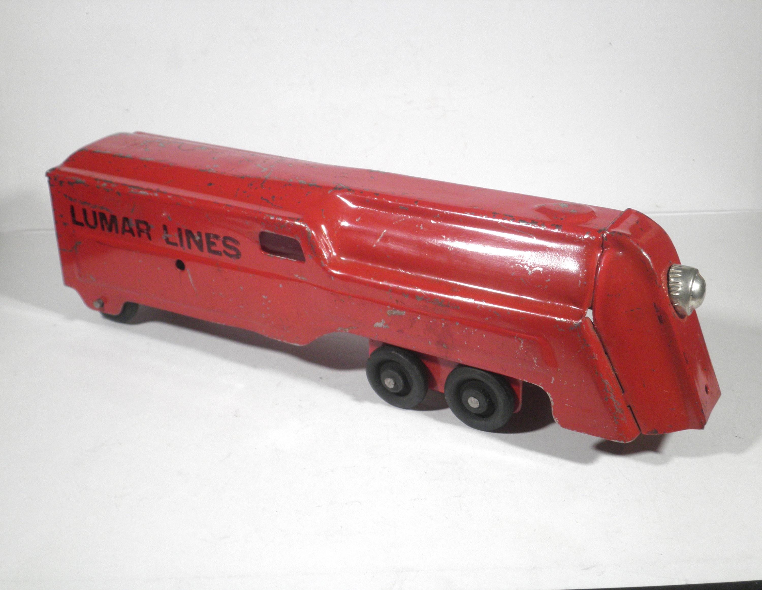 Marx - Lumar Lines Metal Red Locomotive Engine Train - Etsy