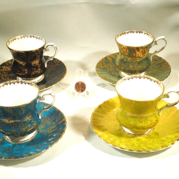 Gold Trim Tea Cup - Etsy