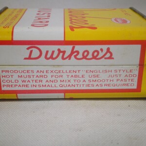 Durkee's Mustard Tin Can - Etsy