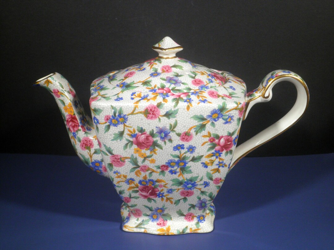 Vintage Royal Winton Grimwades Teapot in "old Cottage" Pattern - Etsy