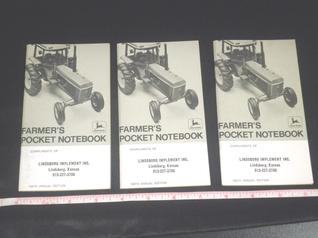 1972 John Deere Farmers Pocket Notebook Unused - Etsy