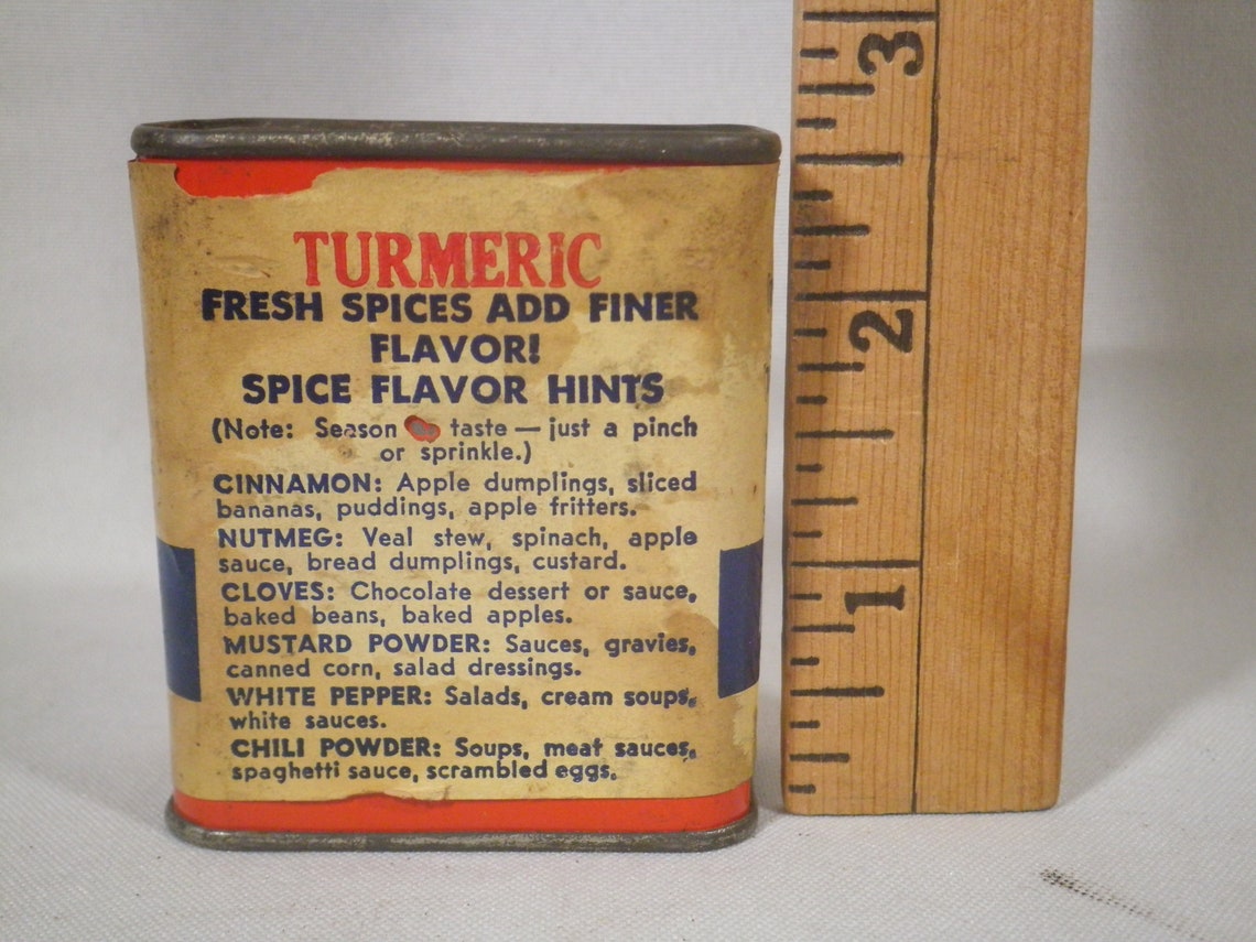 Vintage 1930's Harvest Home Turmeric Tin Can - Jett & Wood Mercantile ...