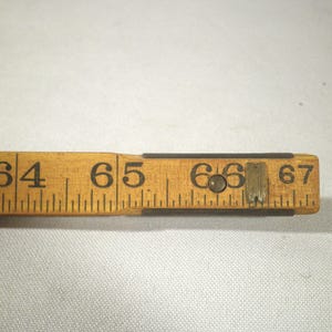 Vintage Lufkin Folding Extension Rule Wooden Measuring Ruler - Etsy