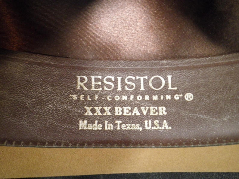 Vintage Resistol Brown 3X Beaver Felt Cowboy Hat Sz 7 - Etsy