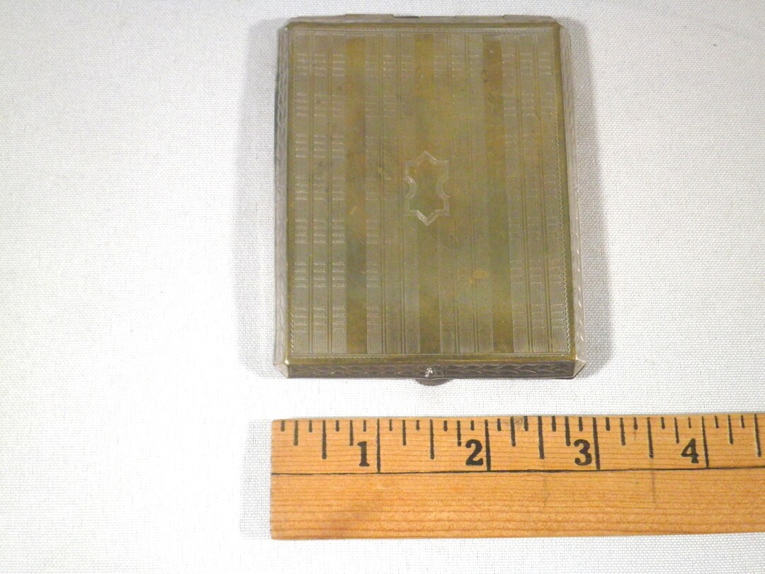 Art Deco Silver-plate Cigarette Carrying Case - Etsy