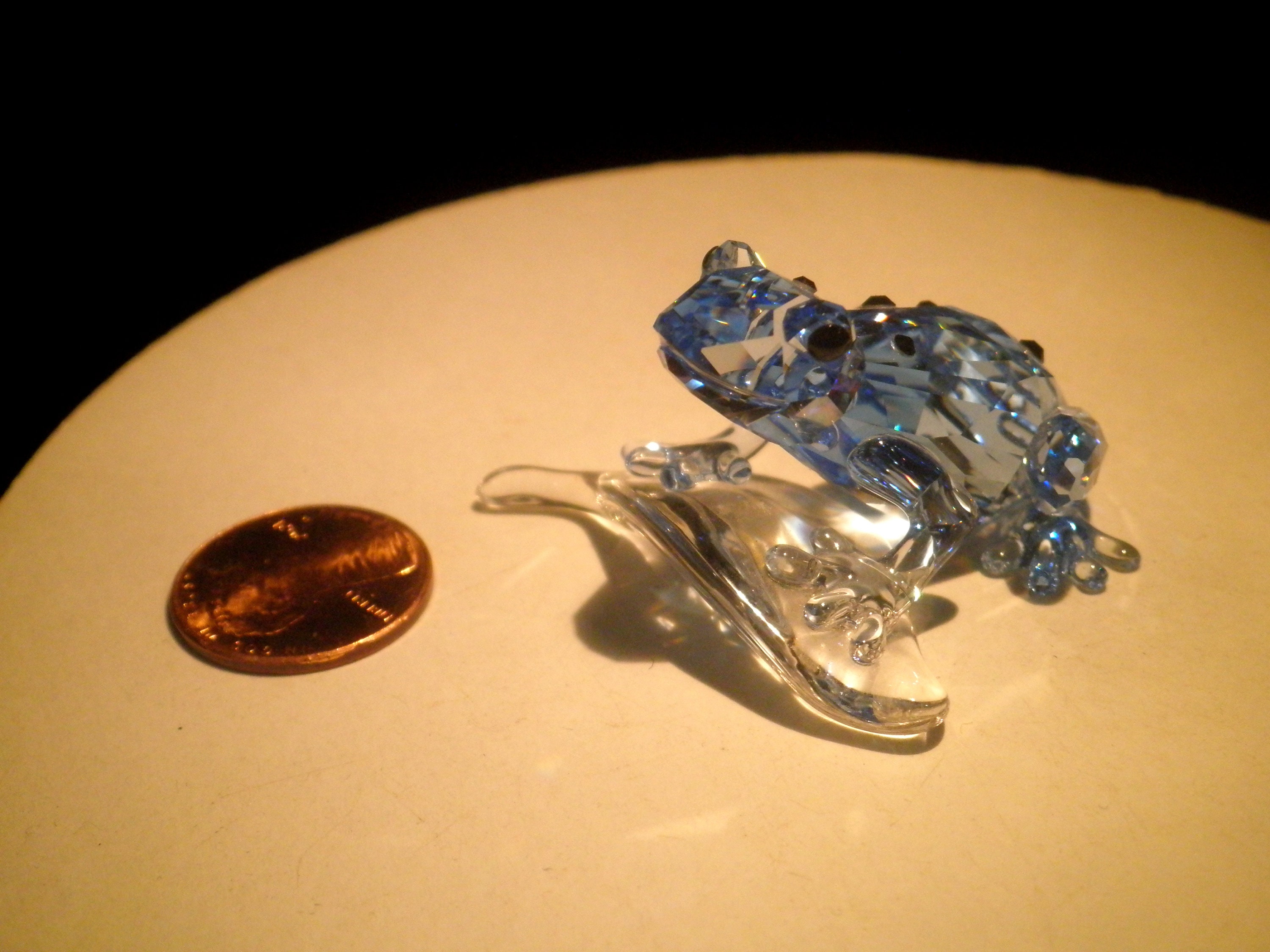 Swarovski Blue Crystal Frog With Box - Etsy