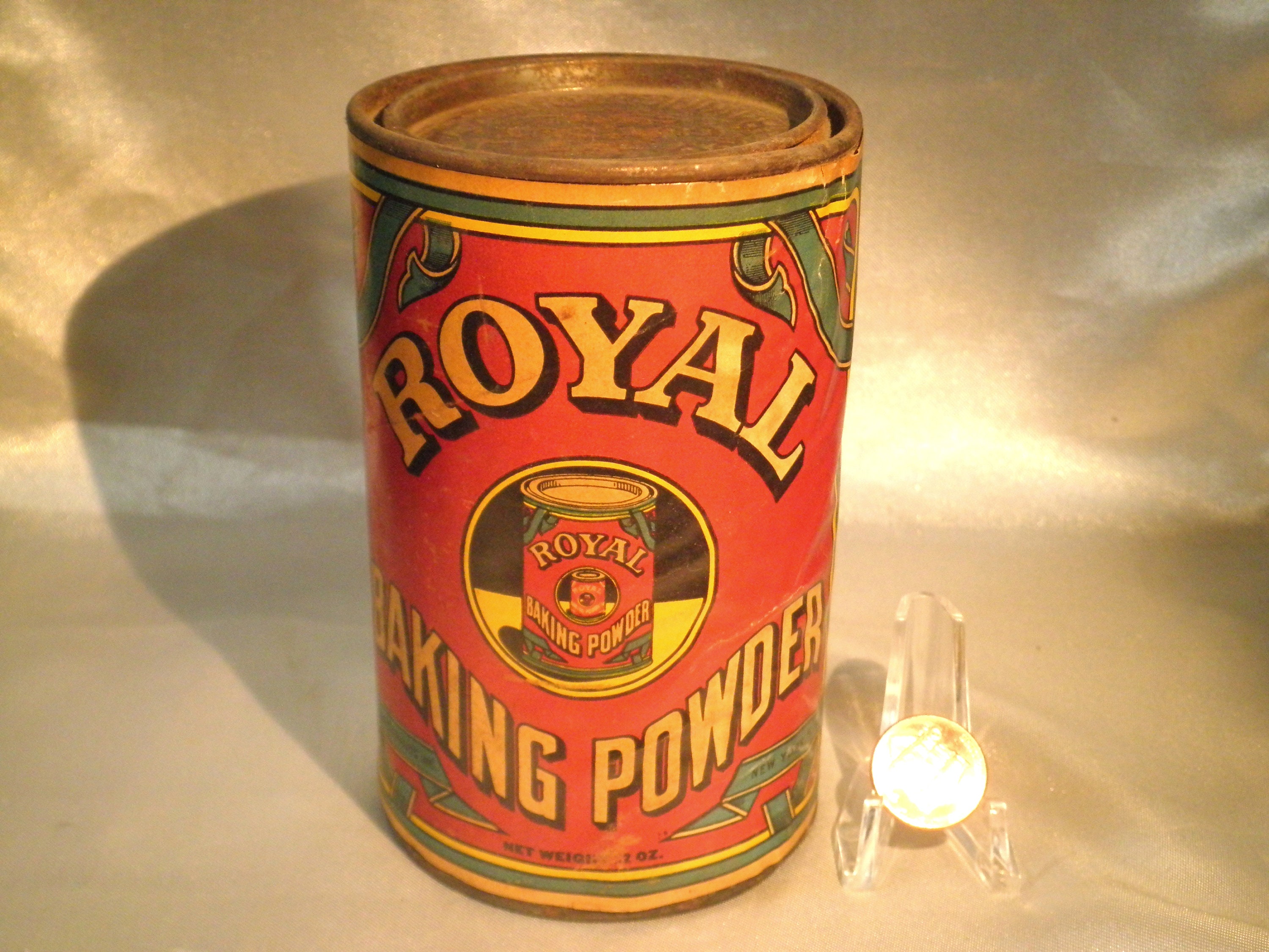 Vintage Royal Baking Powder 12oz Tin Half-full | Etsy