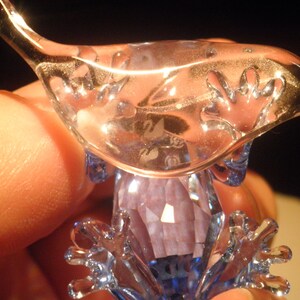 Swarovski Blue Crystal Frog With Box - Etsy