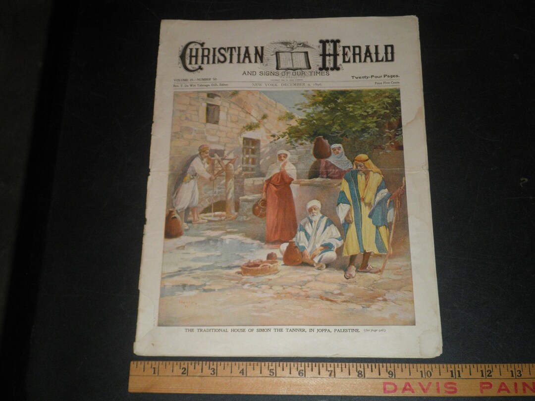 Christian Herald Magazine December 9, 1896 - Etsy