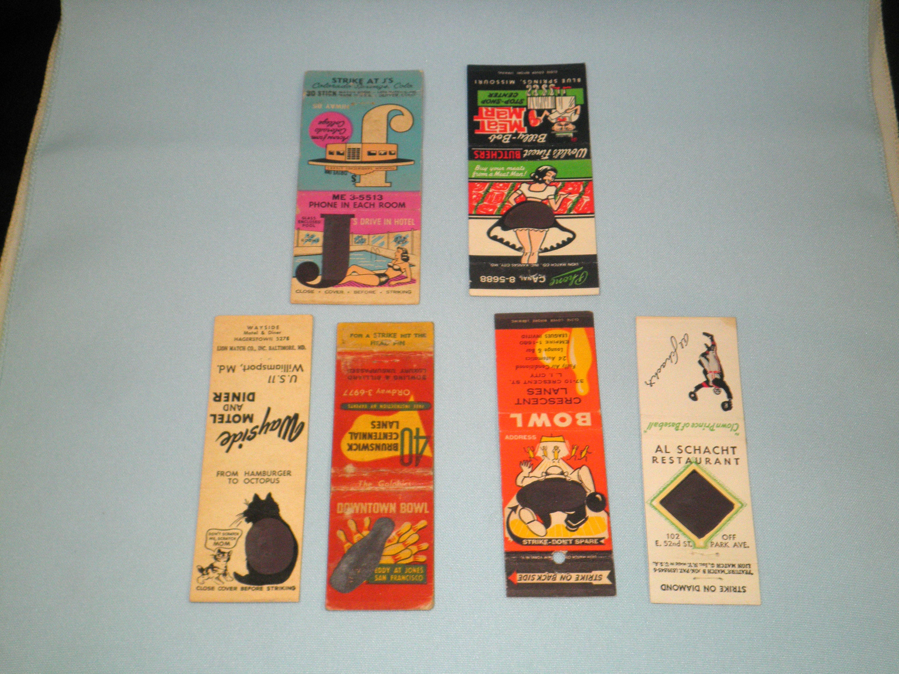 Vintage Spot Striker Matchbook Covers - Selection Listing - Etsy