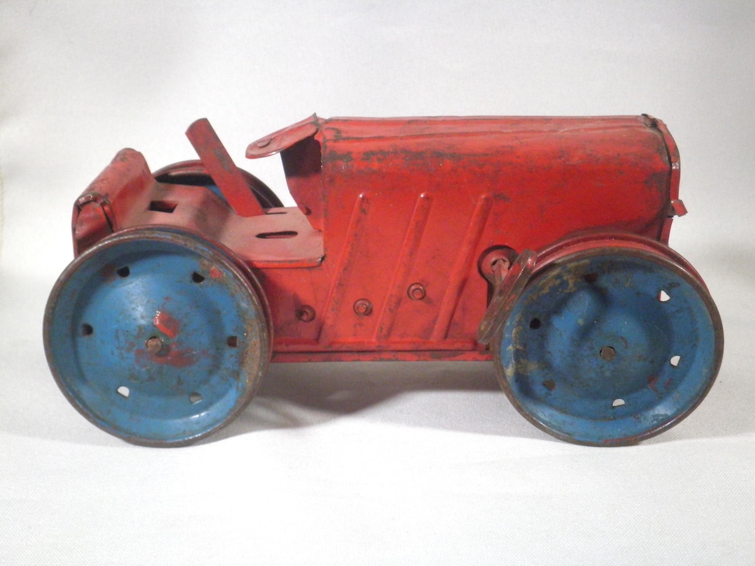 Vintage 1920s Marx Wind-up Tin Metal Tractor - Etsy