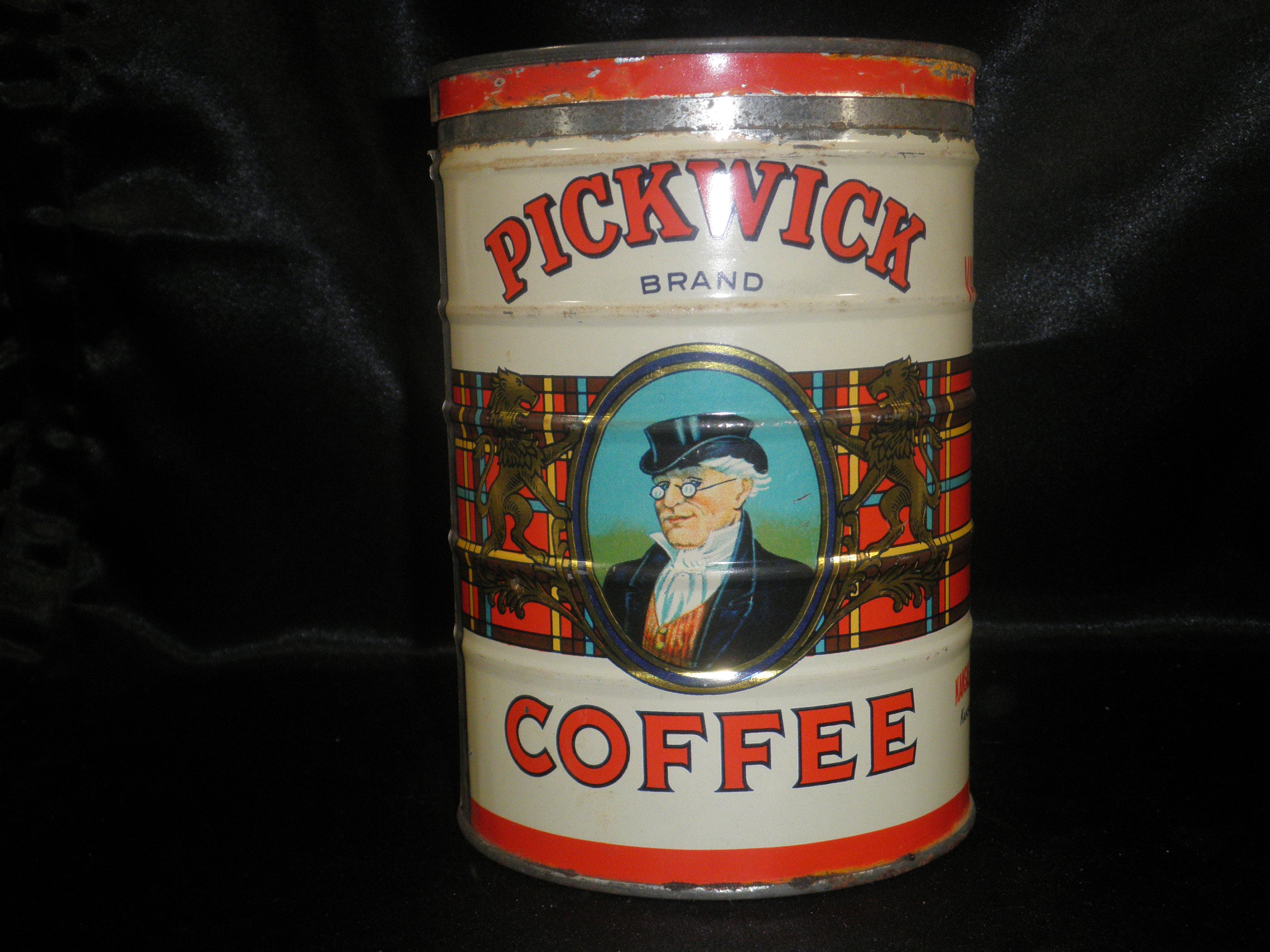 Rare 1910's Pickwick Coffee Tin Can Kansas City Wholesale Grocery Co ...