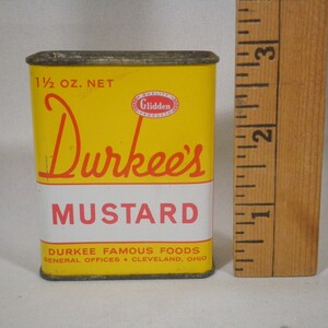 Durkee's Mustard Tin Can - Etsy