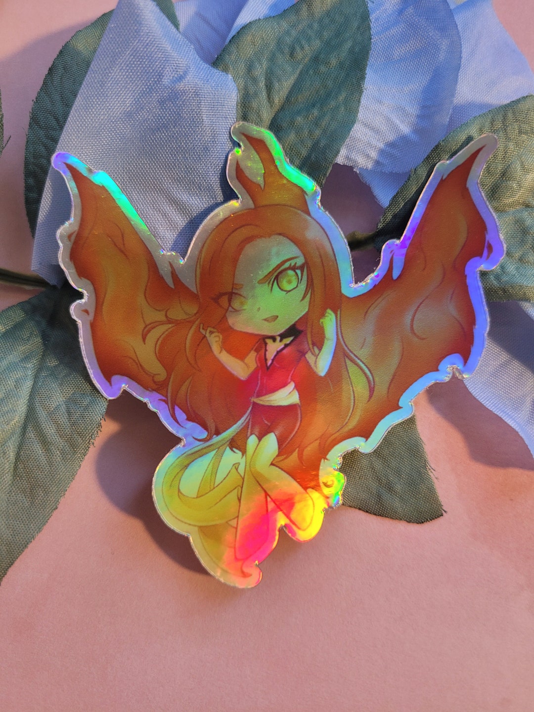 Flaming Sticker - Etsy