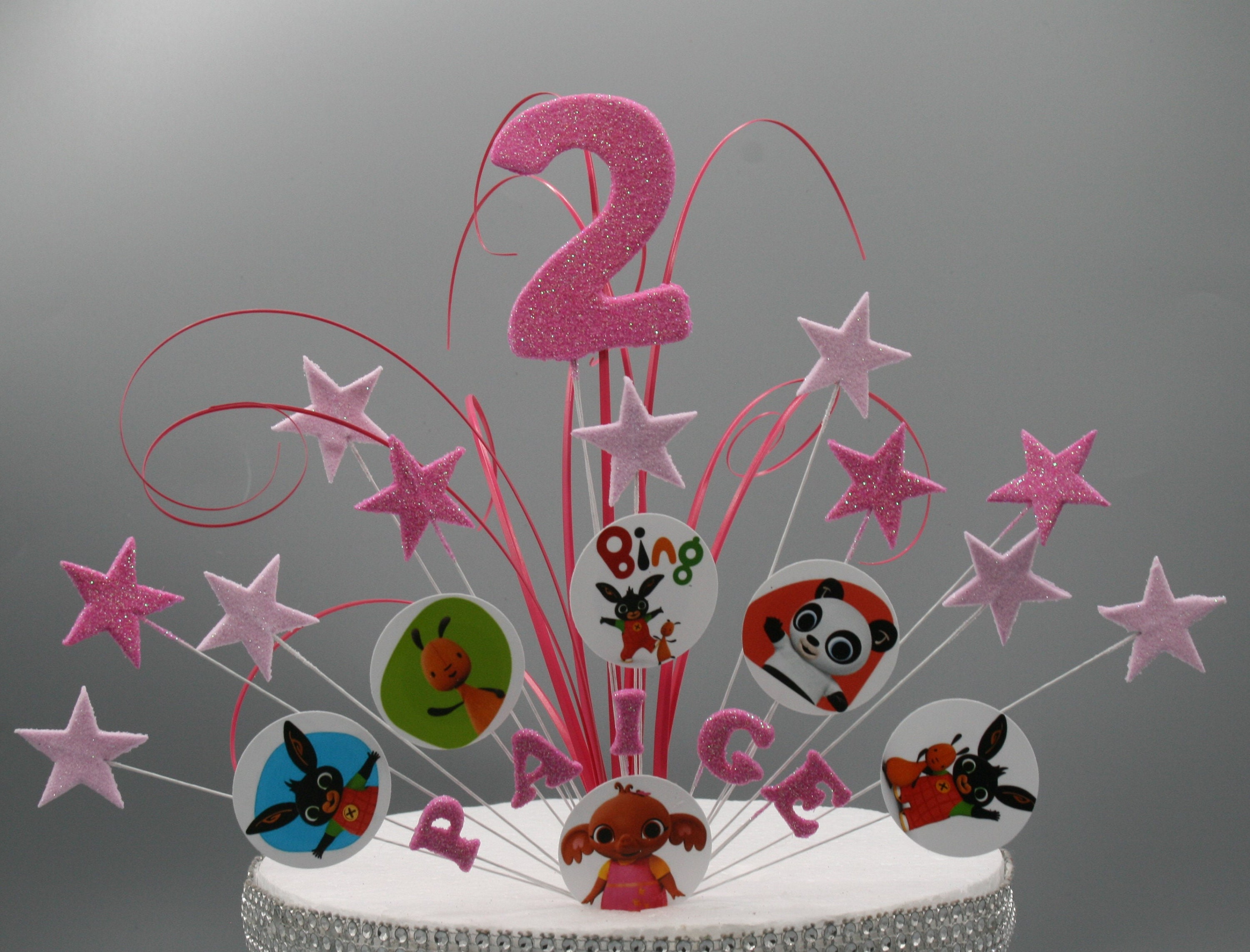 Bing Cbeebies Cake Topper Birthday Cake Decoration 2nd 3rd 4th | Etsy