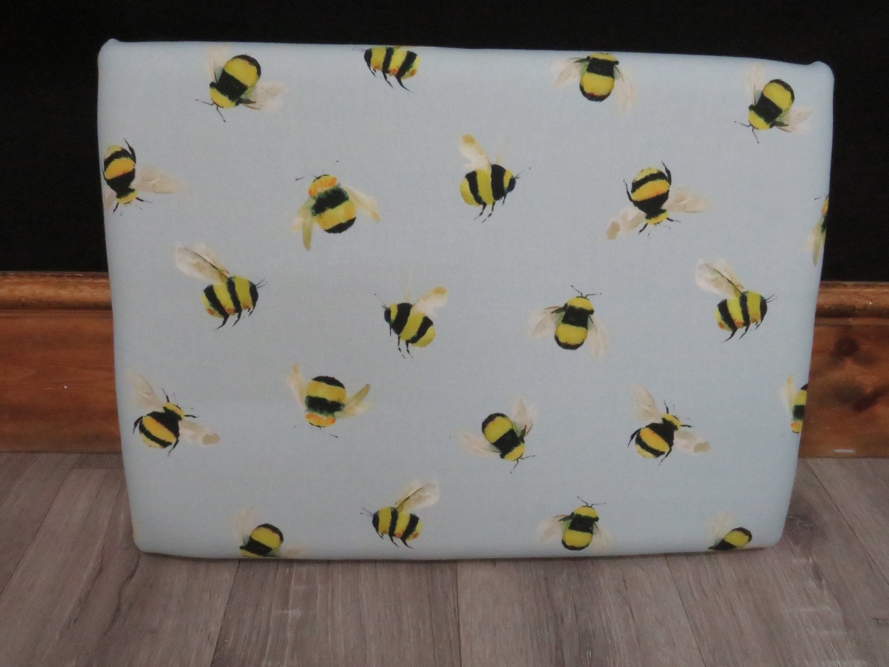 Wooden Storage Box With Fabric Upholstered Hinged Lid/seat - Etsy UK