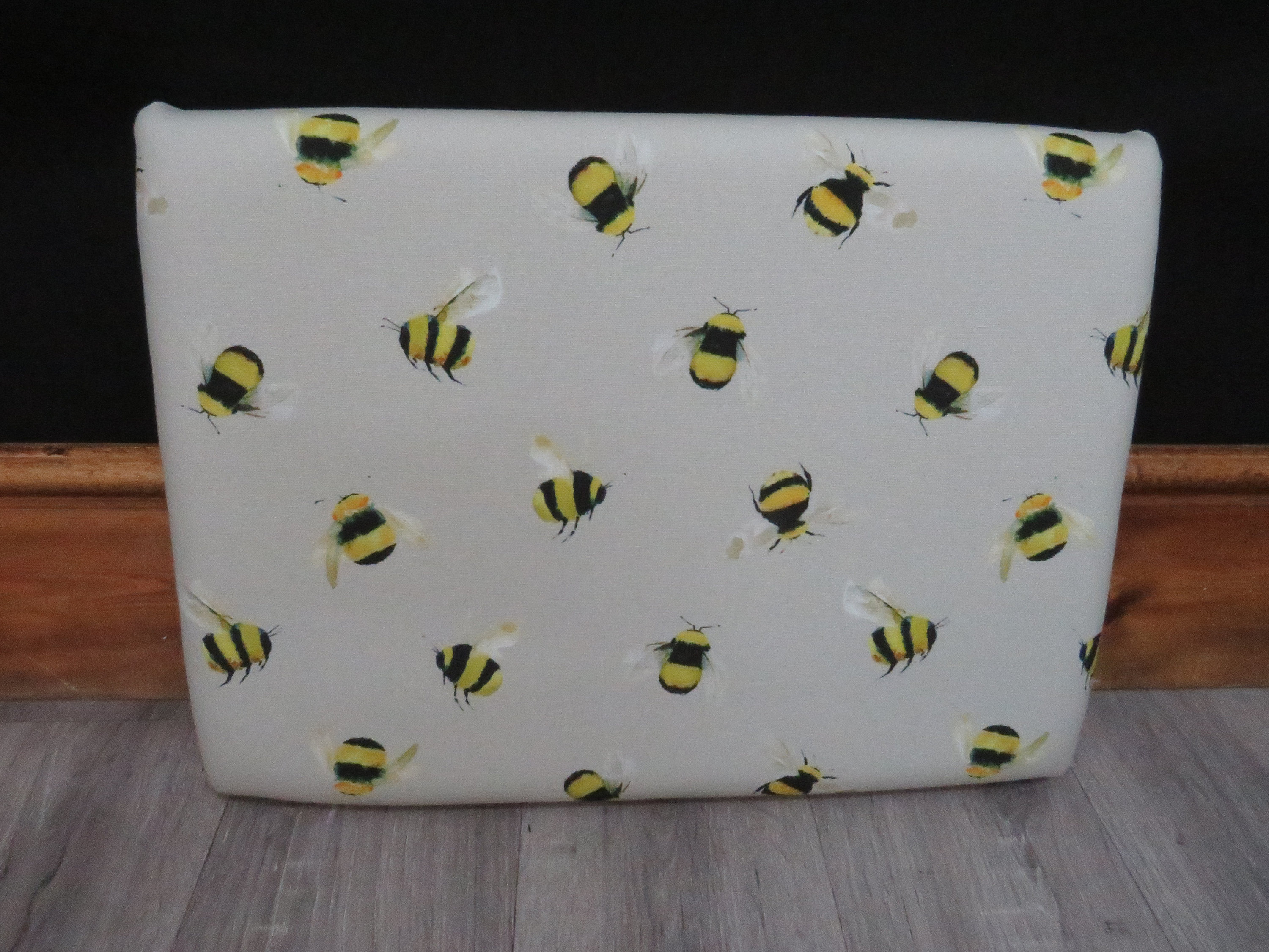 Wooden Storage Box with Fabric Upholstered Hinged Lid/Seat | Etsy