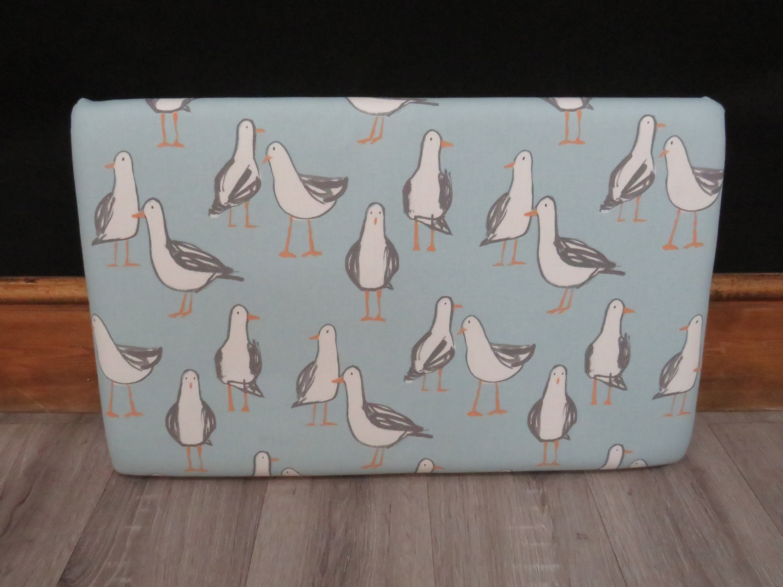 Wooden Storage Box With Fabric Upholstered Hinged Lid/seat - Etsy UK