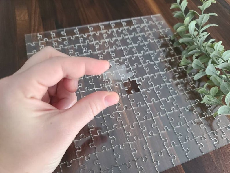 Clear Jigsaw Puzzle Difficult Puzzle Impossible Clear | Etsy