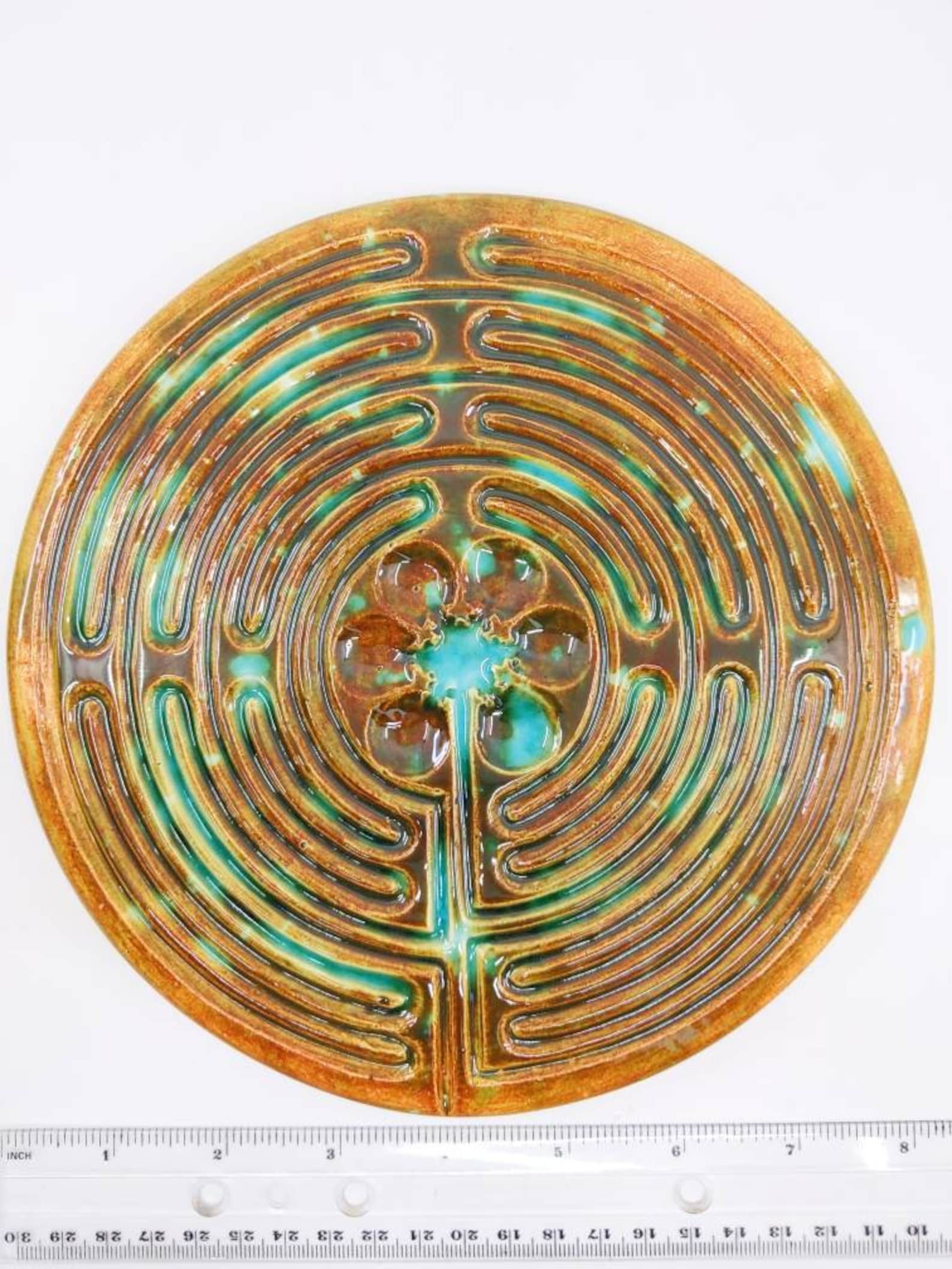 Ceramic Circular Chartres Finger Labyrinth Medieval Cathedral - Etsy