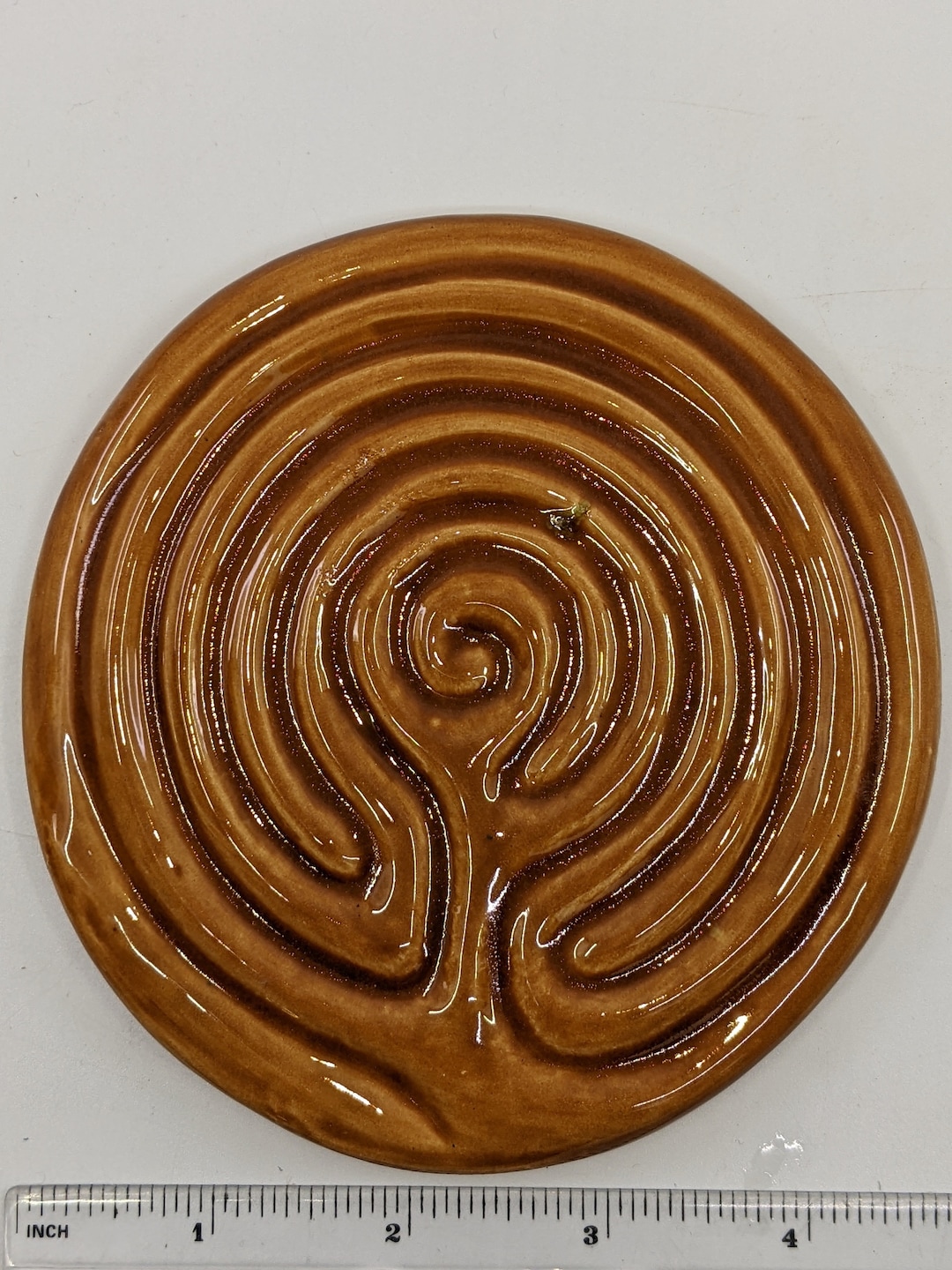 Ceramic Greek Finger Labyrinth - Meditation Prayer Art, Stress PTSD ADD ...