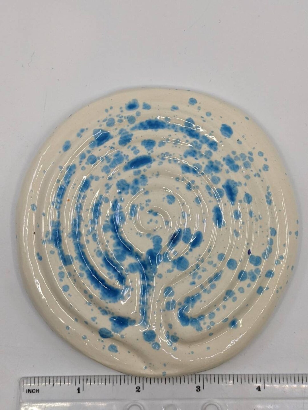 Ceramic Greek Finger Labyrinth - Meditation Prayer Art, Stress PTSD ADD ...