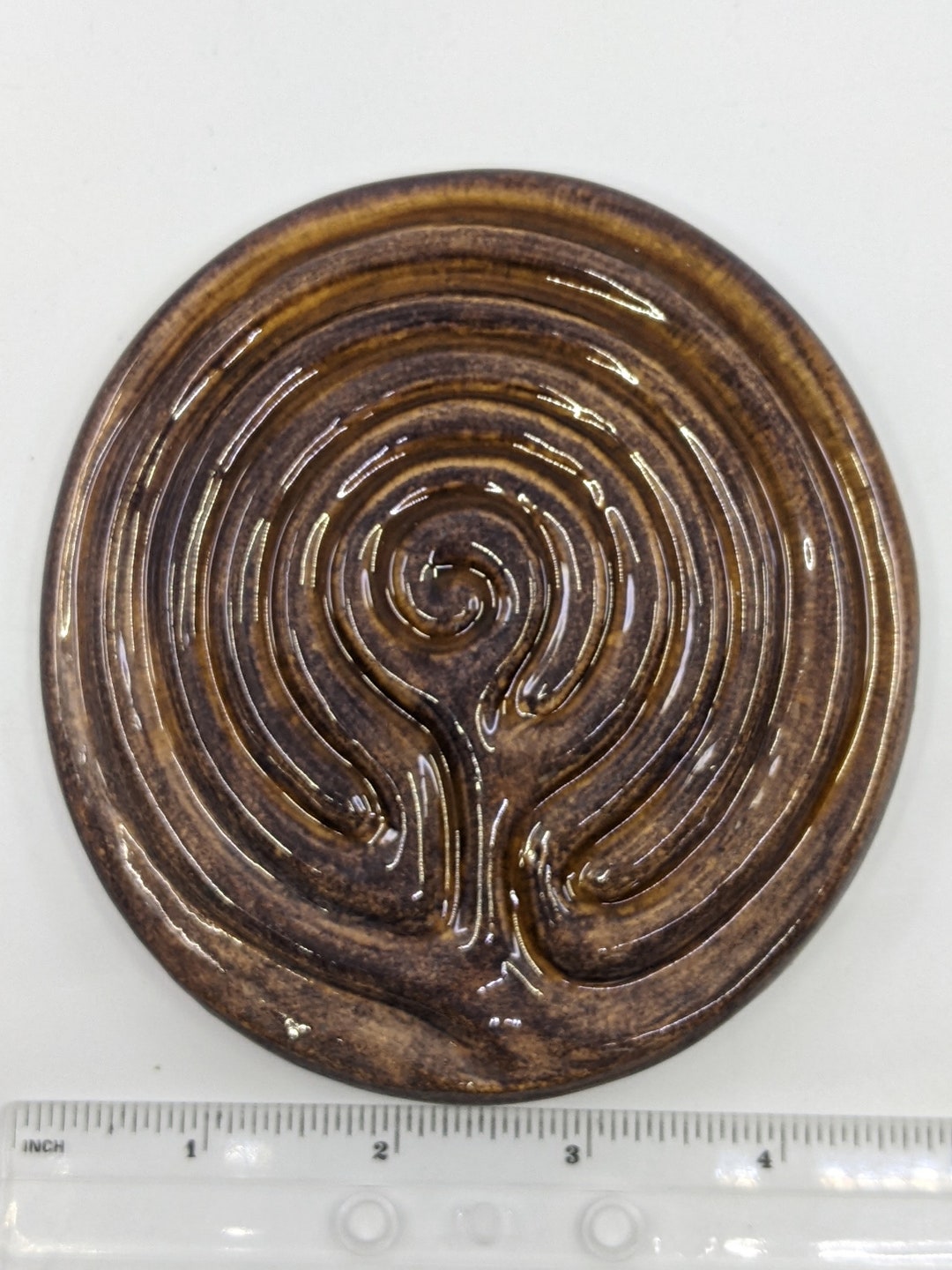 Ceramic Greek Finger Labyrinth Meditation Prayer Art, Stress PTSD ADD ...