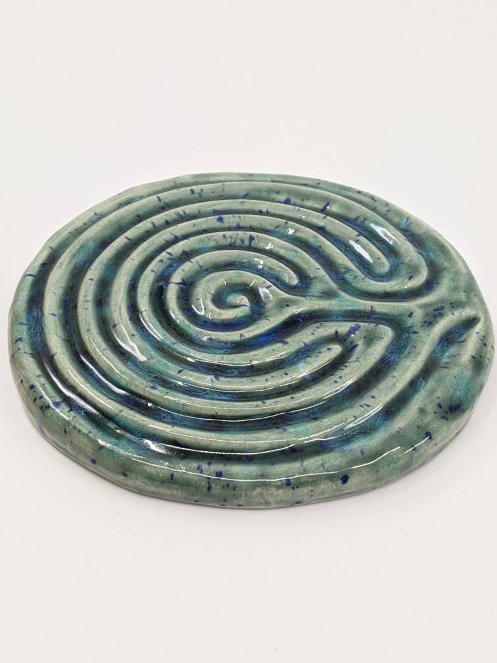 Ceramic Greek Finger Labyrinth Meditation Prayer Art | Etsy