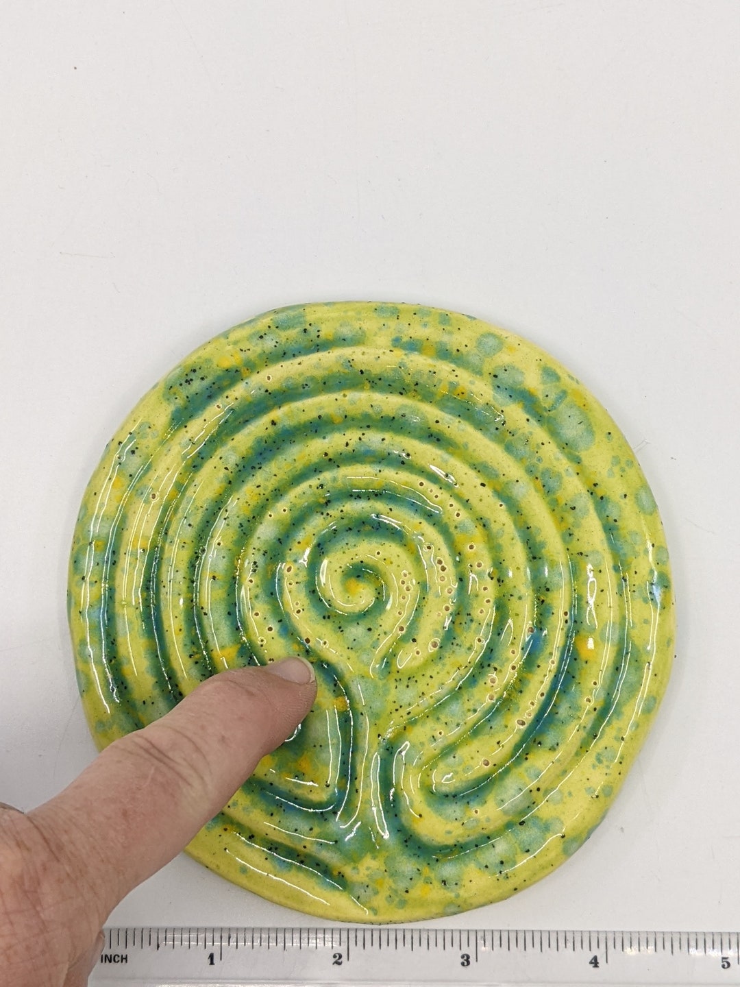 Ceramic Greek Finger Labyrinth - Meditation Prayer Art, Calming ...