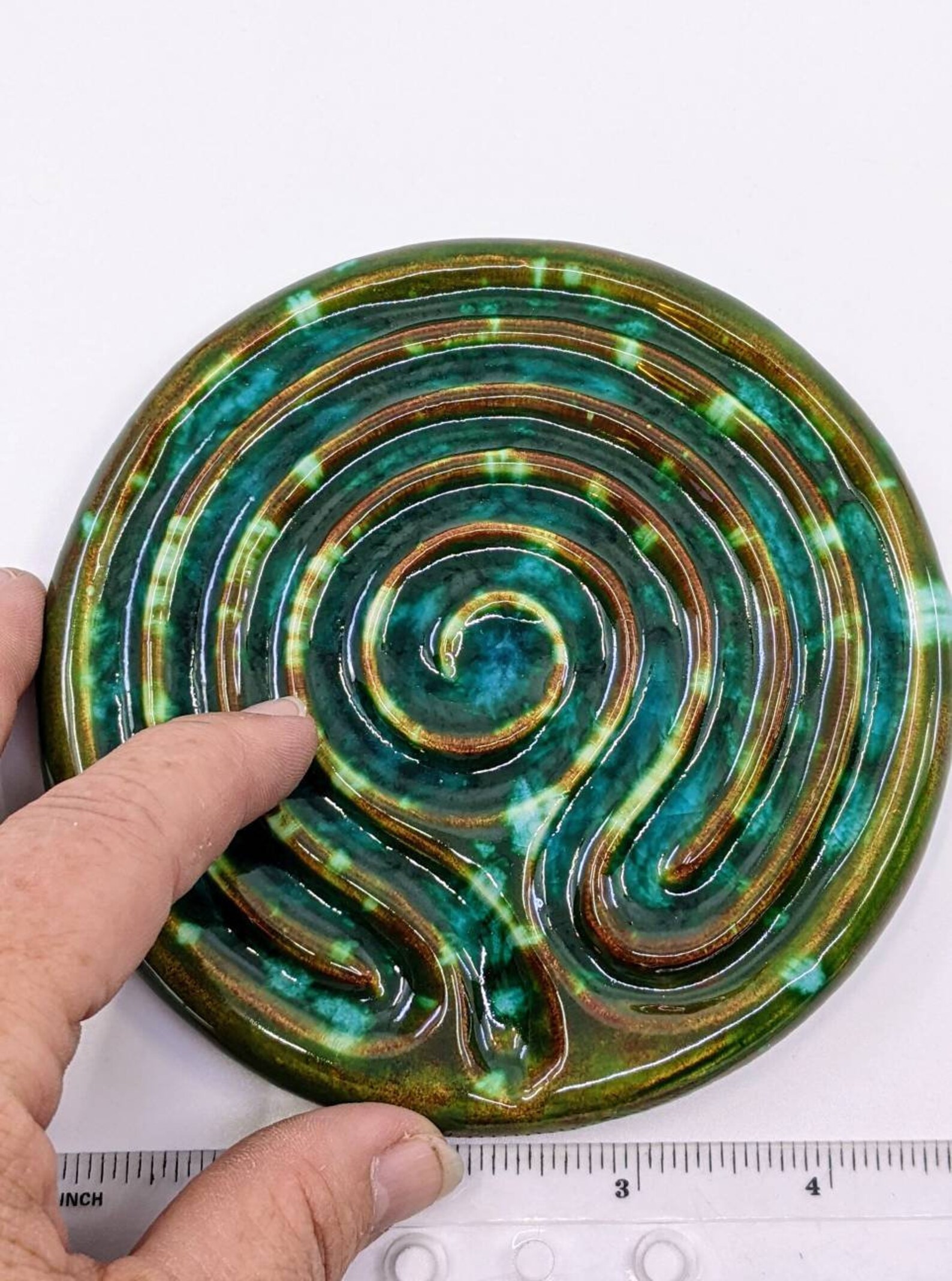 Ceramic Chakra-vyuha Finger Labyrinth Meditation Prayer Art - Etsy