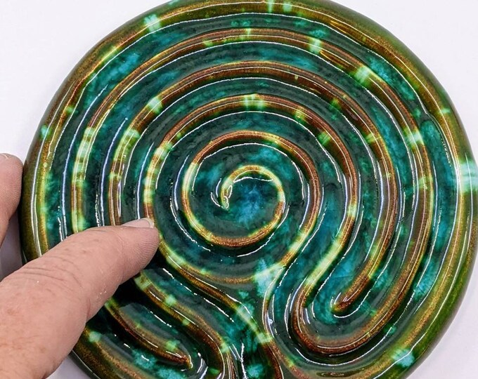 Ceramic Chakra-vyuha Finger Labyrinth Meditation Prayer Art - Etsy