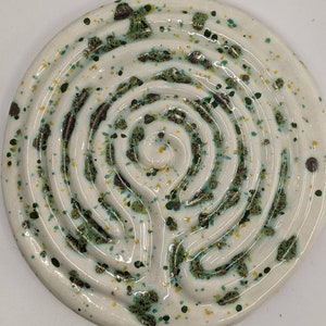 Ceramic Greek Finger Labyrinth Meditation Prayer Art, Stress PTSD ADD ...