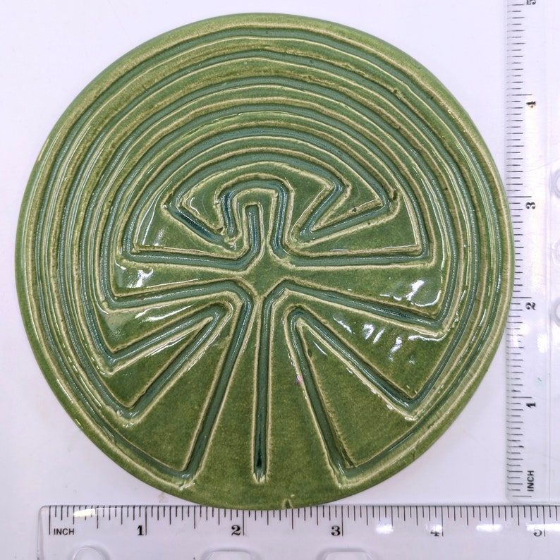Ceramic Native American Finger Labyrinth Palm Size- Meditation Prayer ...