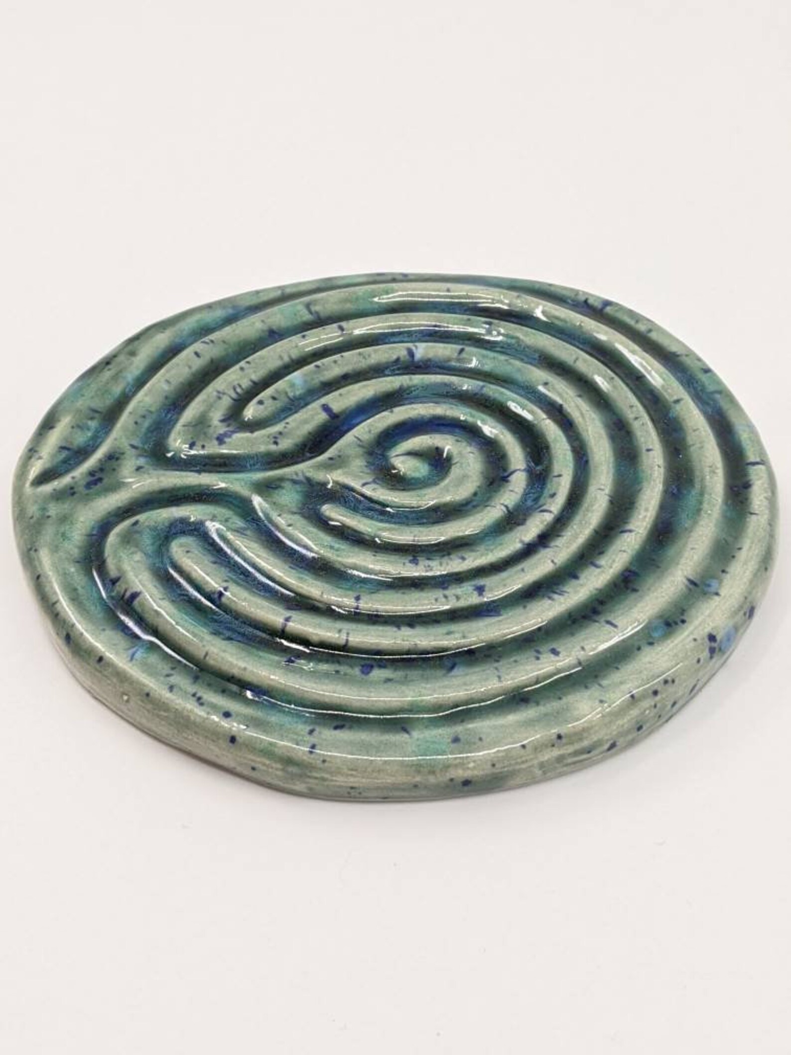 Ceramic Greek Finger Labyrinth Meditation Prayer Art | Etsy