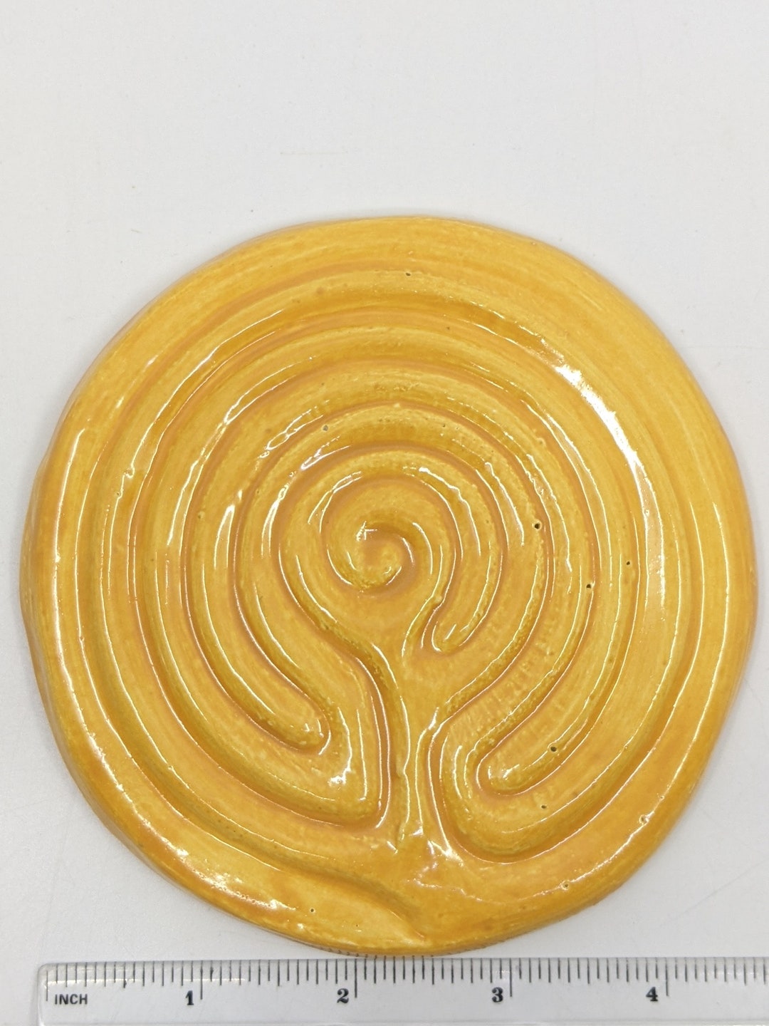 Ceramic Greek Finger Labyrinth - Meditation Prayer Art, Stress PTSD ADD ...