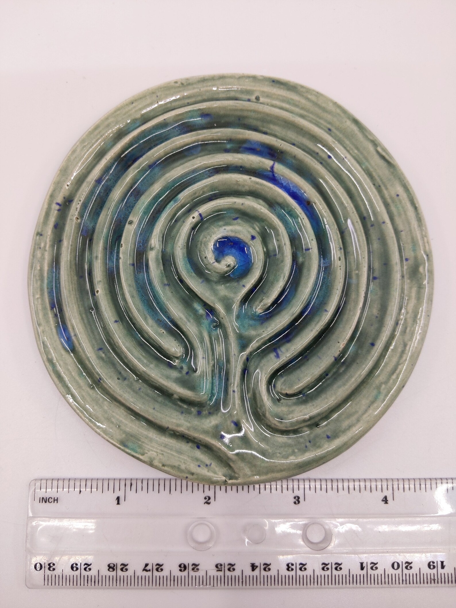 Ceramic Greek Finger Labyrinth Meditation Prayer Art | Etsy