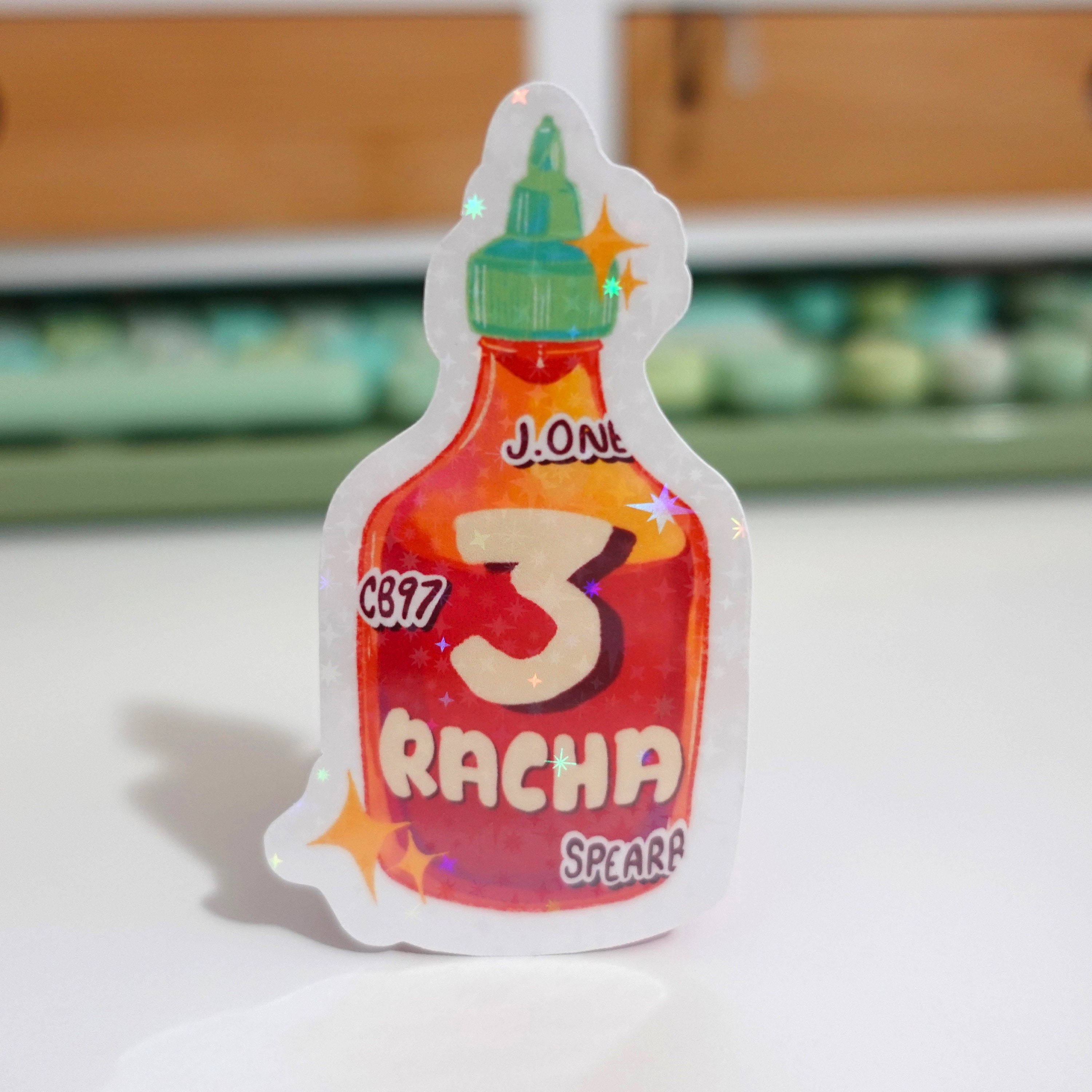 3RACHA Stray Kids Holographic Siracha Sticker - Etsy