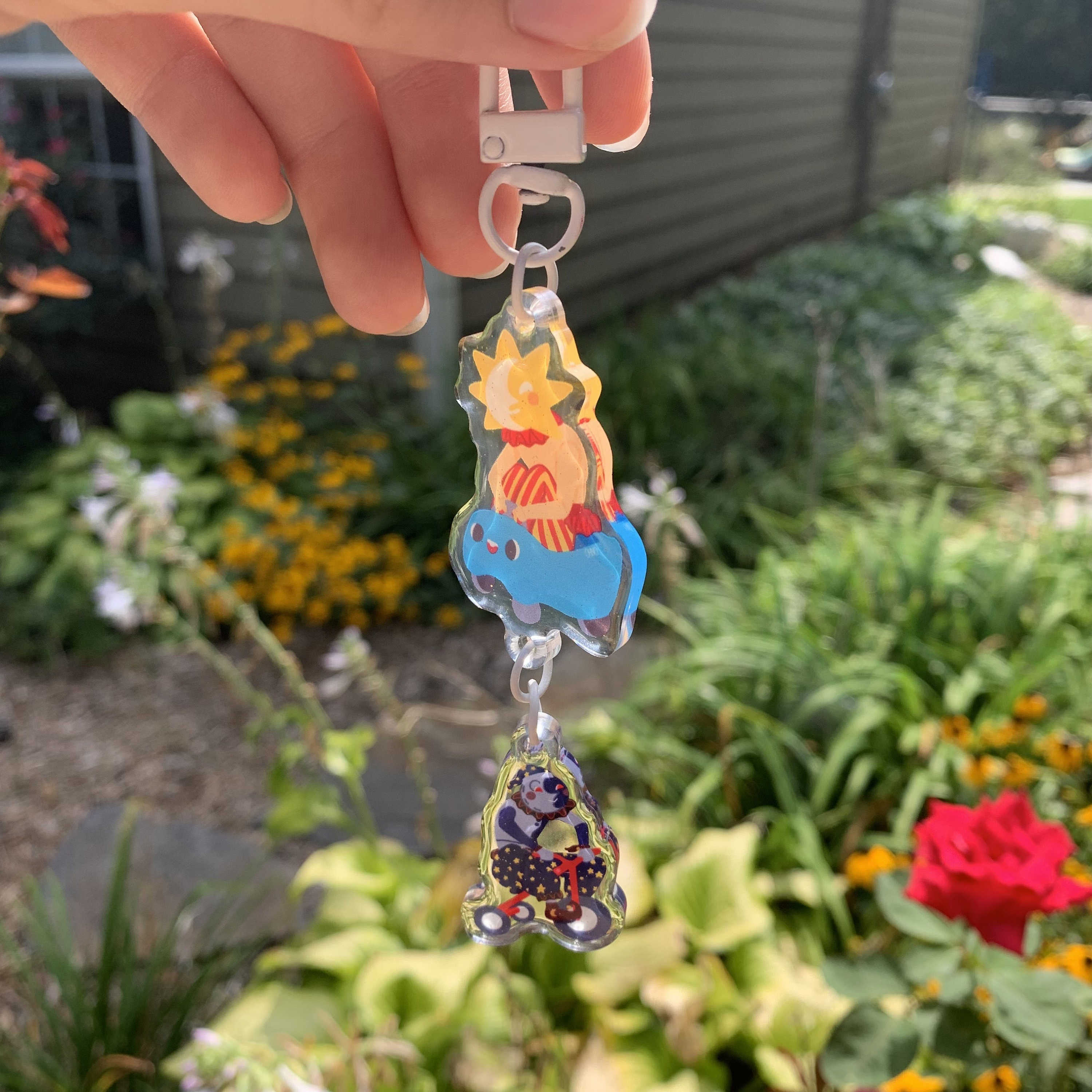IN-STOCK Sundrop & Moondrop Connecting Acrylic Keychain FNAF Five ...